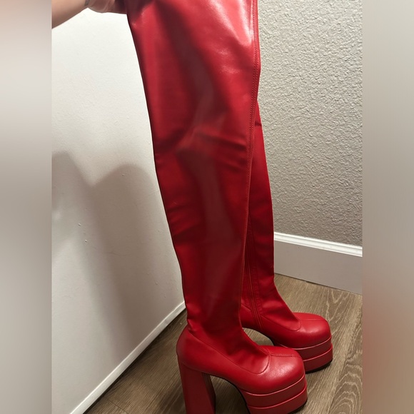 Lamoda | Shoes | Lamoda Fantasies Platform Thigh High Boots | Poshmark